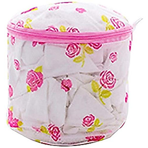 GUAGLL 2Pcs Laundry Bags Protective Washing Bag Printed Folding Reuse Laundry Underwear Bag