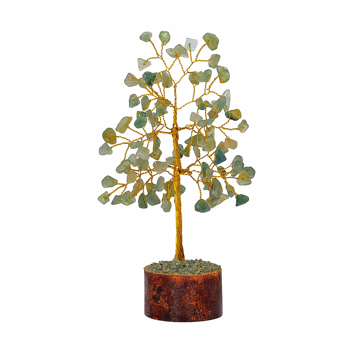 FASHIONZAADI Tree of Life Decor - Green Jade Crystal - Crystal Trees - Crystal Tree of Life - Bonsai Money Tree - Spiritual Gift - Easter Tree - Green Crystals - Chakras Stones - Home Decor