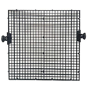 TIHOOD 4PCS Aquarium Divider Tray Plastic Grid Aquarium Egg Crate Light Diffuser, Fish Tank Divider Filter Bottom Isolation with 8PCS Sucker Clip