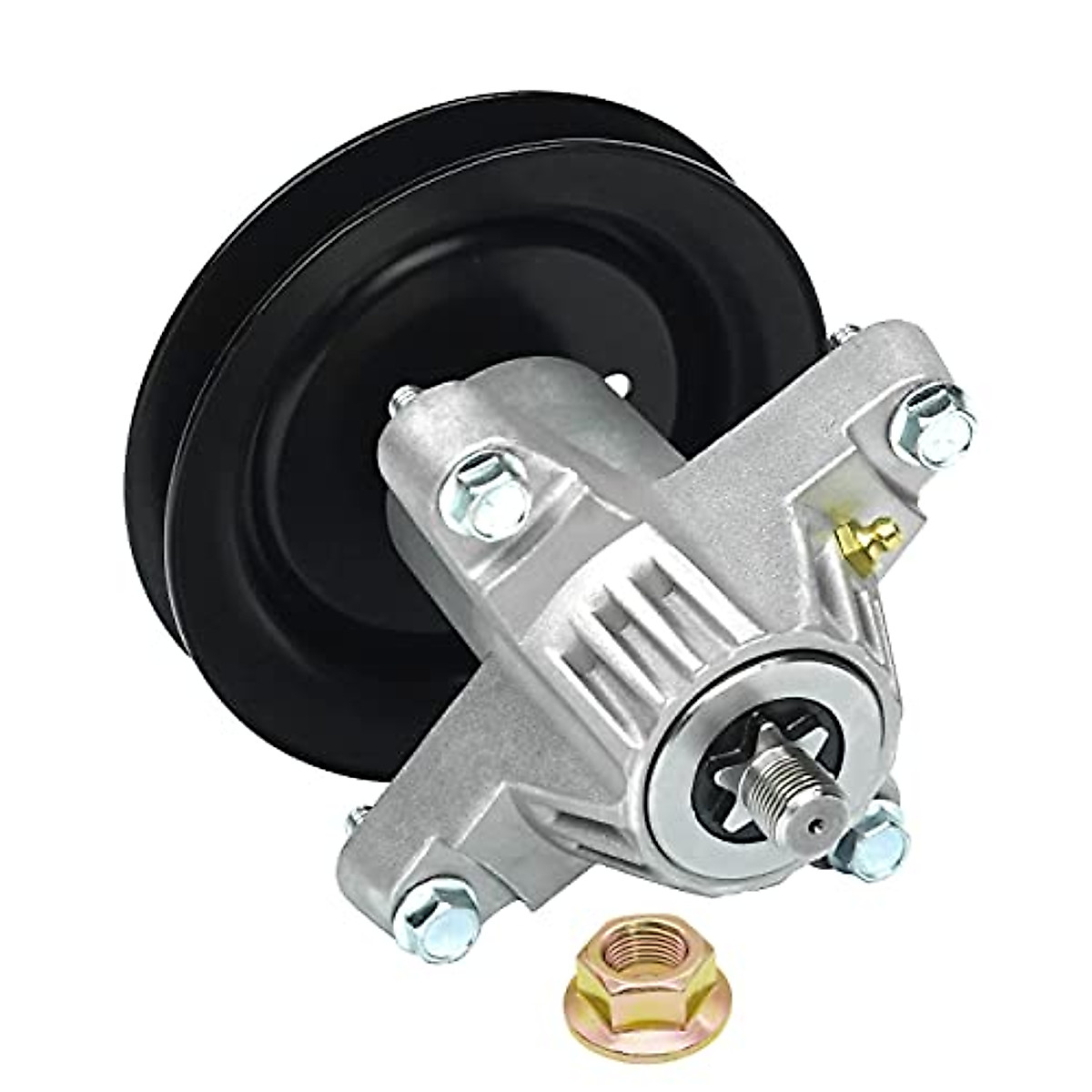 Outdoor Power Mower Deck Blade Spindle Assembly Replaces 618-04474A; 618-04495 ; 618-04474; 918-04474; 285-889; 80-11-779 4 Mounting Bolts