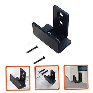 jojofuny 2pcs Barn Door Floor Stopper Wall Mount Sliding Door Install Floor Guide for Barn Door