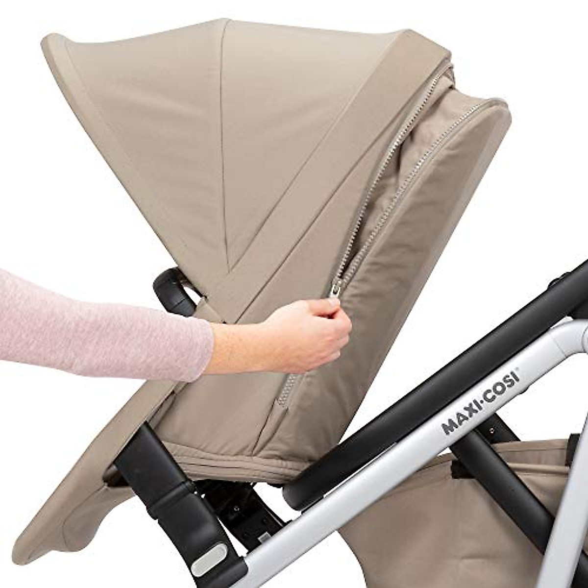 Maxi-Cosi Lila Modular Stroller Duo Seat Kit with Car Seat & Stroller Adapters, Nomad Sand, One Size
