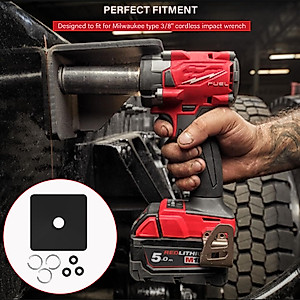 Bzsunway 3/8" Impact Wrench Retaining Ring Clip with O-Ring Compatible with Milwaukee Type (3 Sets)