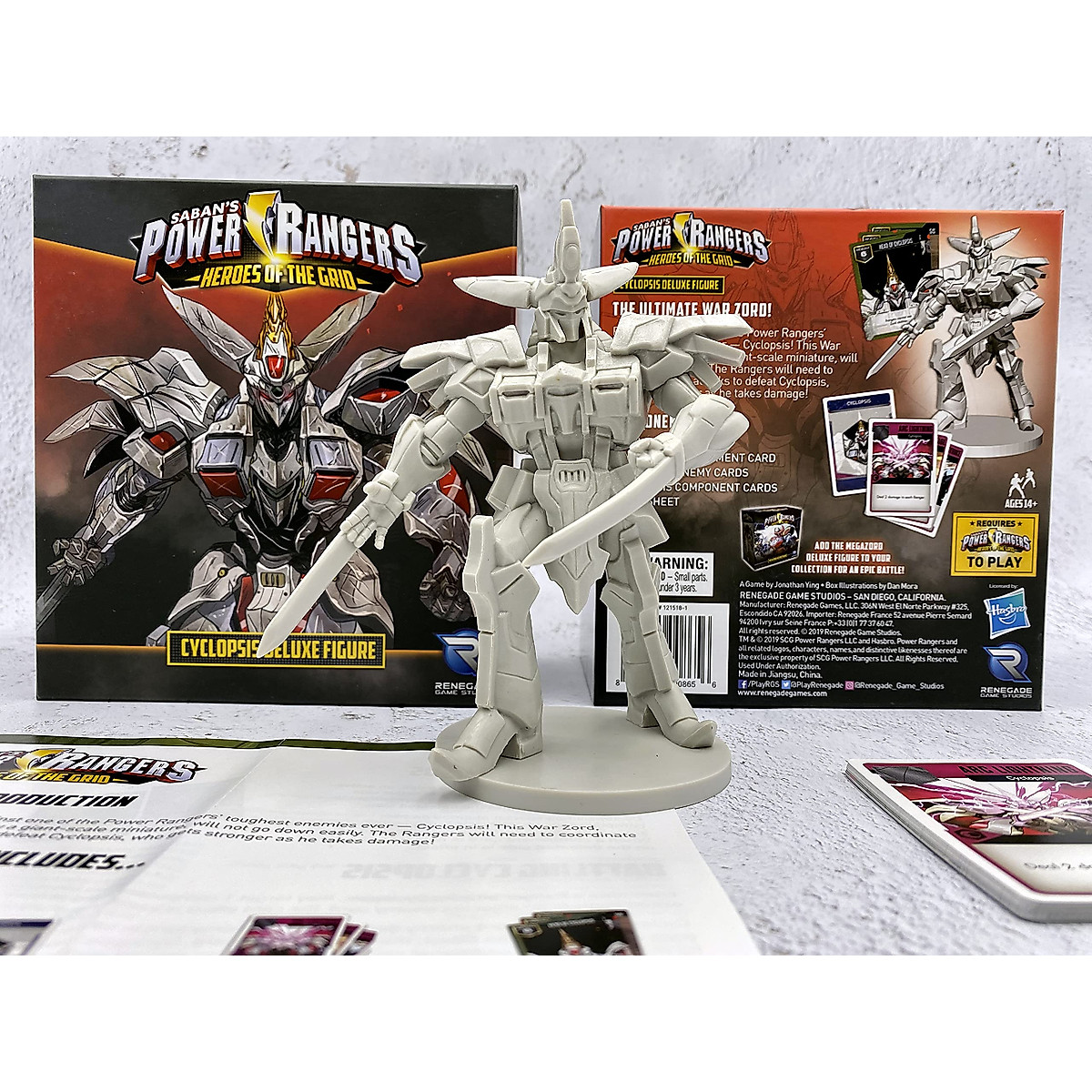 Renegade Game Studios Power Rangers: Heroes of The Grid Cyclopsis Deluxe Figure, Giant-Scale Miniature.