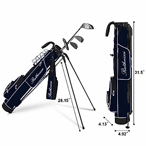 Golf Stand Bag, Lightweight Golf Easy Carry Bag with Padded Strap，Durable Pitch n Putt Golf Bag, Practice Ranger Sunday Golf Bag for Men&Women
