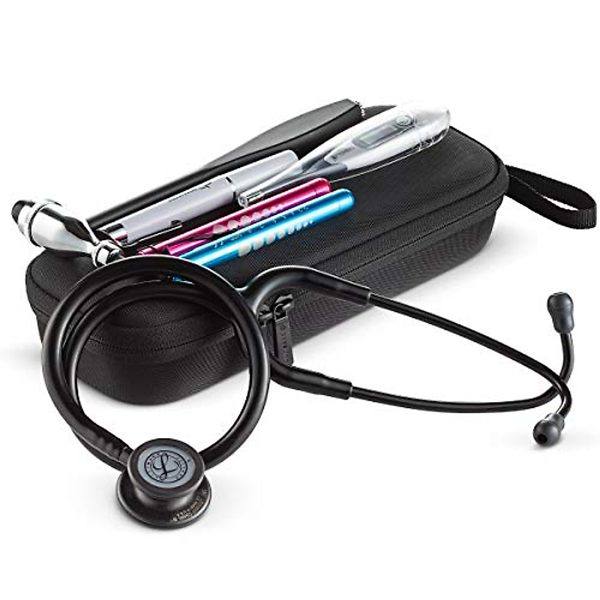 caseling Hard Case fits Stethoscope 3M Classic III/Lightweight II S.E/Cardiology IV Diagnostic. (Case Only) (EVA Black)