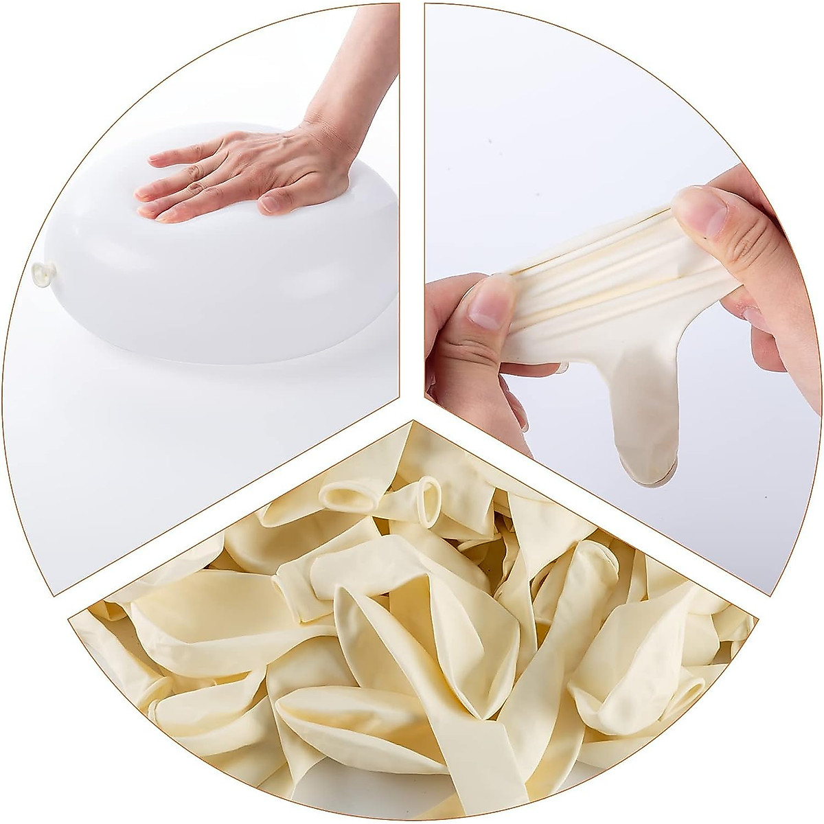 110pcs White Balloon Garland Arch Kit,18 12 10 5 Inch Different Sizes Pack White Latex Party Balloons for Wedding Birthday Bridal Shower Anniversary Party Decorations