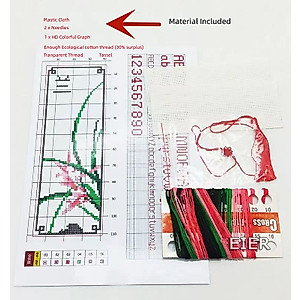 Music Instrument Counted Cross Stitch Bookmarks Kits Two Side Bookmarks Cross Stitch kit Counted 18ct Plastic Fabric Needlework Embroidery Craft kit Blank Plastic Canvas Embroidery Canvas Kit 18x6cm