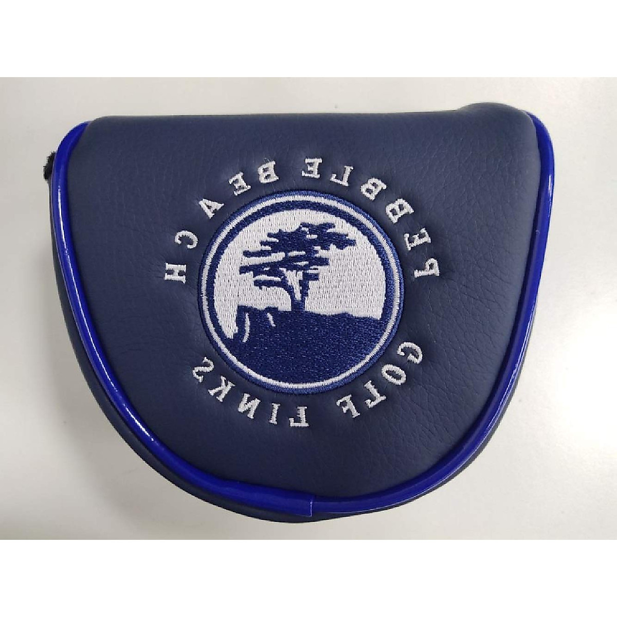 DBYAN Pebble Beach Patterned Design Golf Links Magnetic Mallet Putter Head Cover for Scotty Cameron, Taylormade, Titleist, Ping and Mizuno Putters,Blue
