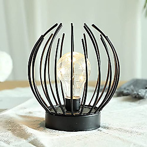 JHY DESIGN Decorations Outdoor Table Lamp Battery Powered Lights Indoors lamp with LED Bulb Battery Operated Outdoor Lantern Great for Room Decor Parties Patio Events