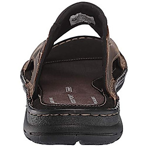 Rockport Men's Darwyn Slide 2 Sandal, Brown II Leather, 11 M US