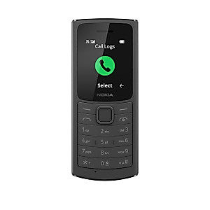 Nokia 110 4G Dual-SIM 48MB ROM + 128MB RAM (GSM Only | No CDMA) Factory Unlocked 4G/LTE Cell-Phone (Charcoal) - International Version