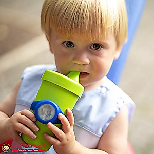 Personalized Baby Bottle and Sippy Cup Label for Daycare Personalized Band with Your Childs Picture Baby Face Band 2 Pack Blue Pink 2 PK