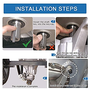 Surmountway 3000 PSI Pressure Washer Pump Vertical 7/8" Shaft Replacement Power Washer Pump 2.3 GPM for 308653052,308653006, 202274GS（Vertical）
