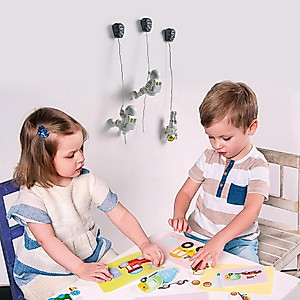 AWNR 3Pcs Climbing Astronaut Figurine Wall Hanging Decor Modern Home Decor Outer Space Theme Decorations Wall Sculptures Space Decor Background 3D Wall Decor for Bedroom Living Room Kids Room