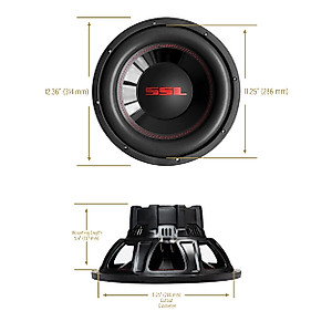 Sound Storm Laboratories CG12D 12 Inch Car Subwoofer - 1200 Watts Maximum Power, Dual 4 Ohm Voice Coil, Sold Individually