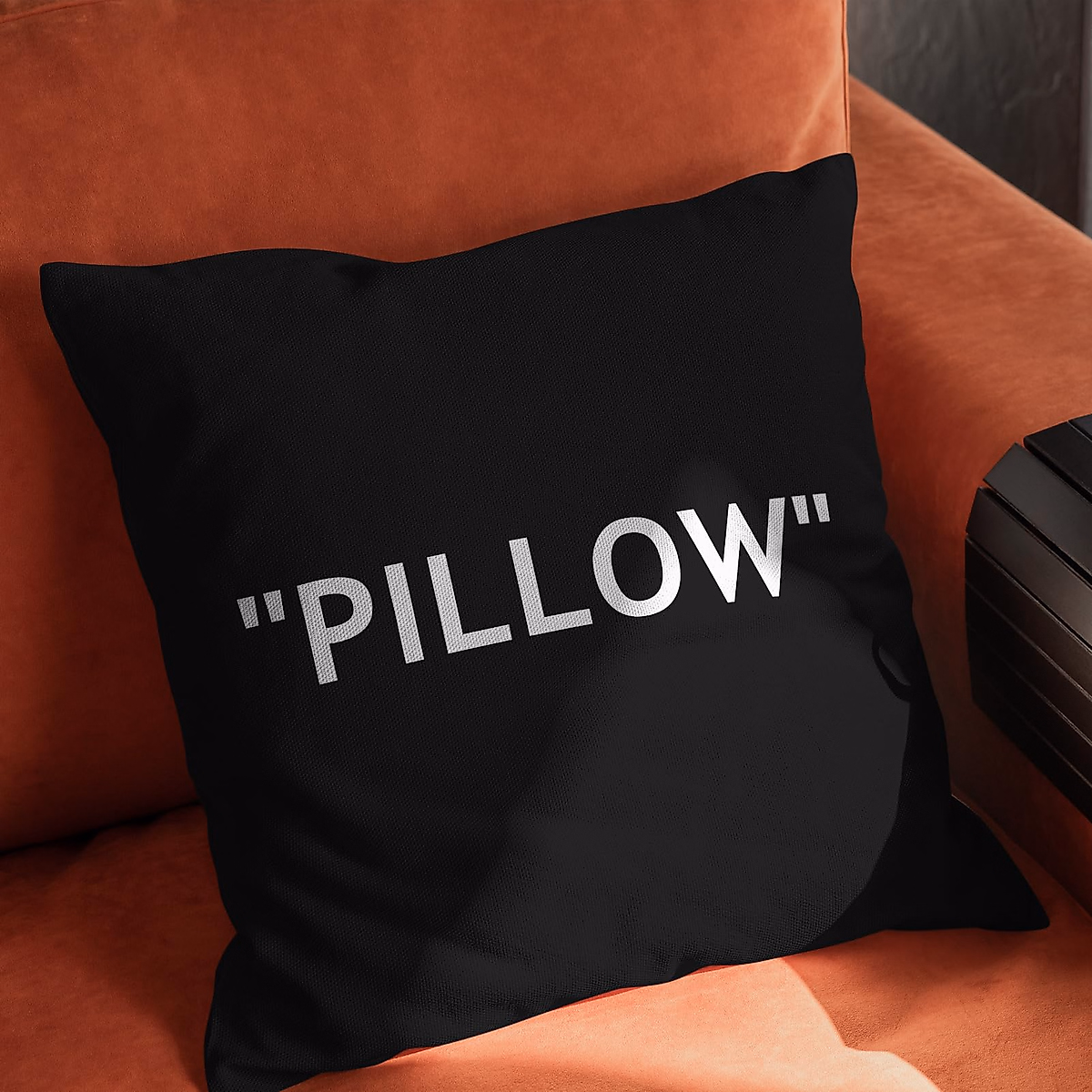 Snycler Hypebeast Room Decor,Off Black Inspired Pillow Quotation Decorative Set of 2 Throw Pillow Cover,Sneakerhead Decor,Square Cushion Case for Home Sofa Couch Decoration 18"×18"