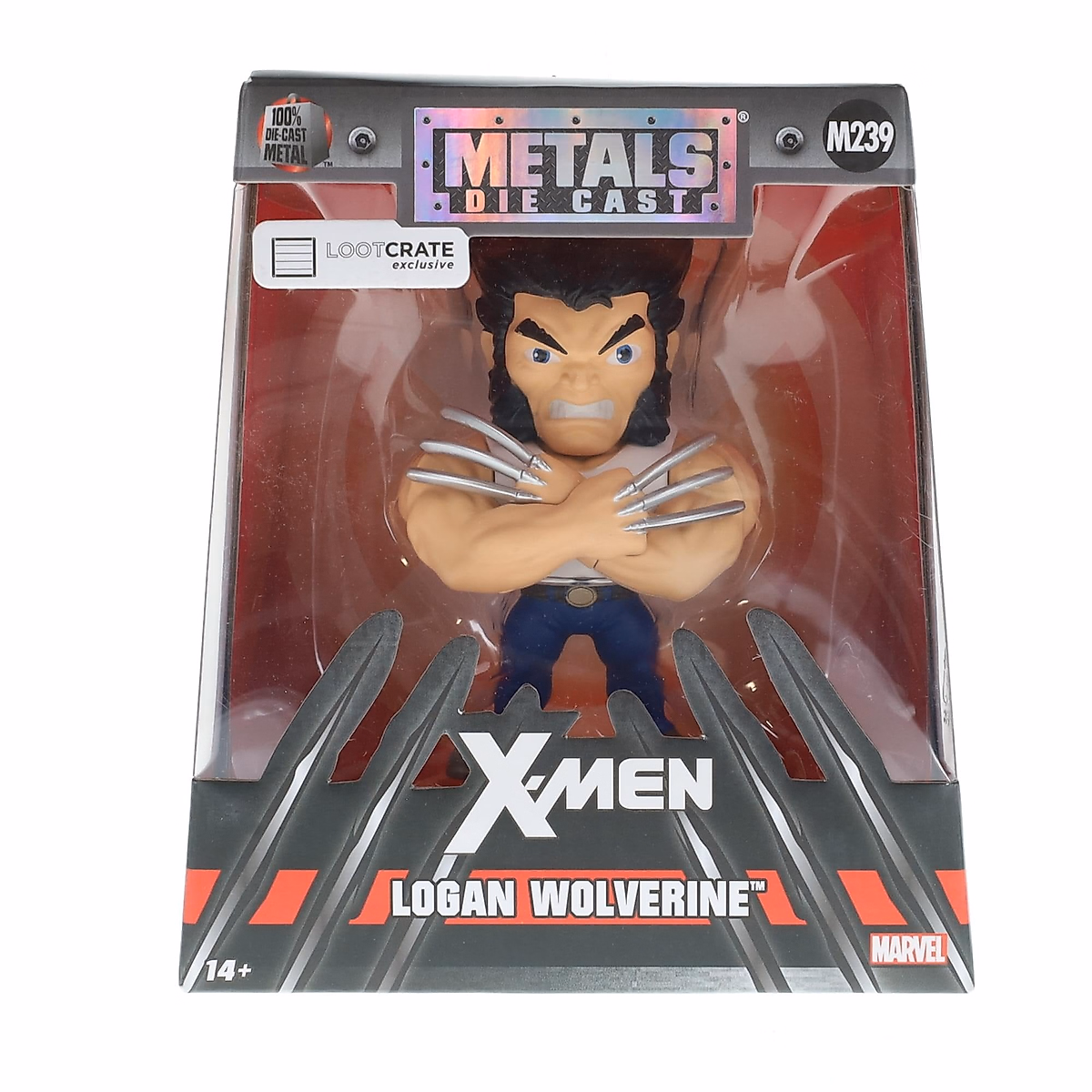 Jada Die-Cast Metal Logan Wolverine M239 LootCrate Exclusive Figure