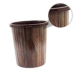NALsa 1pc Retro Trash Can Trash Can Small Trash Can Office Trash Can Plastic Trash Can Mini Trash Can Bathroom Waste Storage Trash Can Household Trash Can