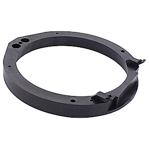 XtremeAmazing Car Front Rear Stereo Door Speaker Adapter Mounting Plates 6.5/6.75 Inch Spacer Rings Bracket with Harness Set of 2