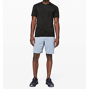 Lululemon Mens Metal Vent Tech Short Sleeve Shirt (Deep Coal Black, XL)