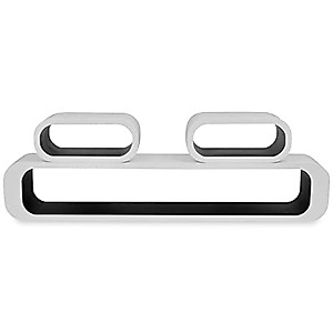 Natulvd Floating Box Shelves - Set of 3 Square Cube Wall Decor Hanging Shelves, 2 Size Decoration Shelf for Living Room, Bedroom, Trophy Display, Photo Frames - Black