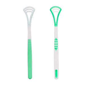 8 Pack Tongue Scraper,Plastic Tongue Cleaner for Reduce Bad Breath,Double-Sided Oral Care Tool