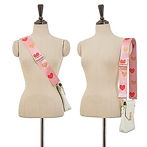 Bomano Brass Gold Hardware Embroidered Purse Crossbody Handbag Long Adjustable Wide Replacement Guitar Shoulder Straps