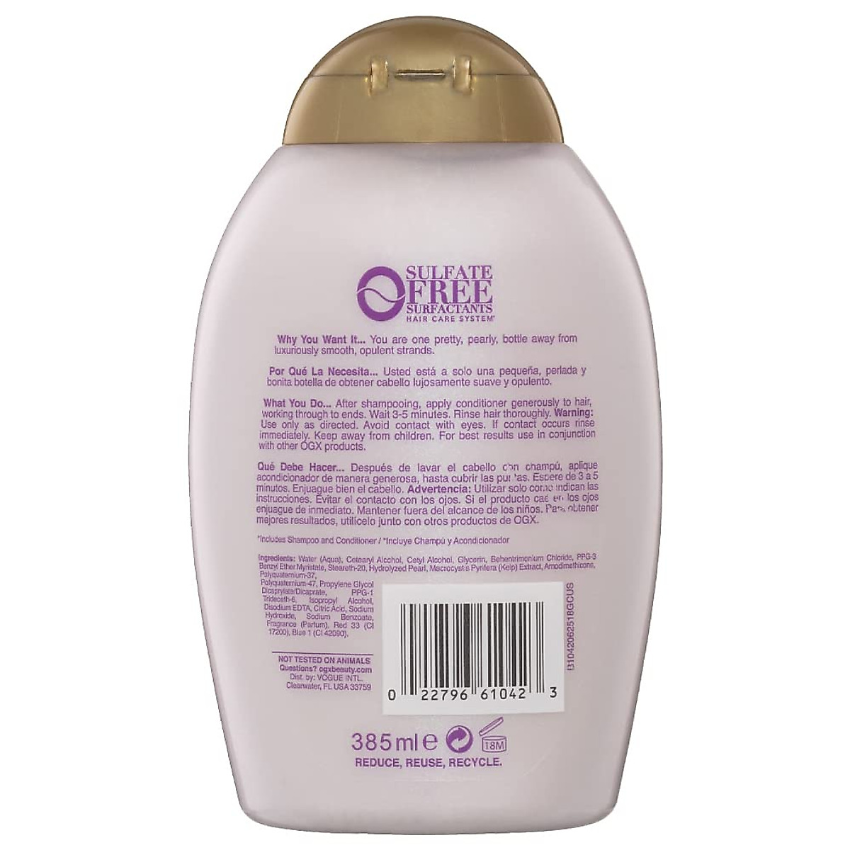OGX Smoothing + Liquid Pearl Conditioner, 13 Ounce
