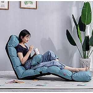 FBKPHSS Multifunctional Lazy Sofa, Adjustable Folding Lazy Sofa Chair Washable Comfortable Floor Lazy Sofa Tatami with Backrest for Bedroom Living Room,Rose red,80.7"*20.8"*7"