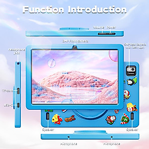 SGIN 10.1 Inches Tablet, A133 Quad-Core Processor 1.6GHz Android 12, HD 2+5MP Dual Camera, IPS Touch Screen 5000mWh Battery Life 2GB RAM 32GB ROM, 32GB TF Card Expansion, WiFi, Bluetooth, Black