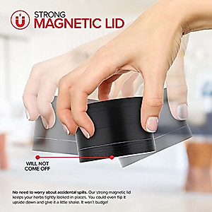 Zinc Alloy Spice & Herb Crusher - Corrosion Resistant & Rust Proof - Diamond Teeth - Crusher for Dried Spices, Bay Leaves, Basil, Myrcia, Rosemary