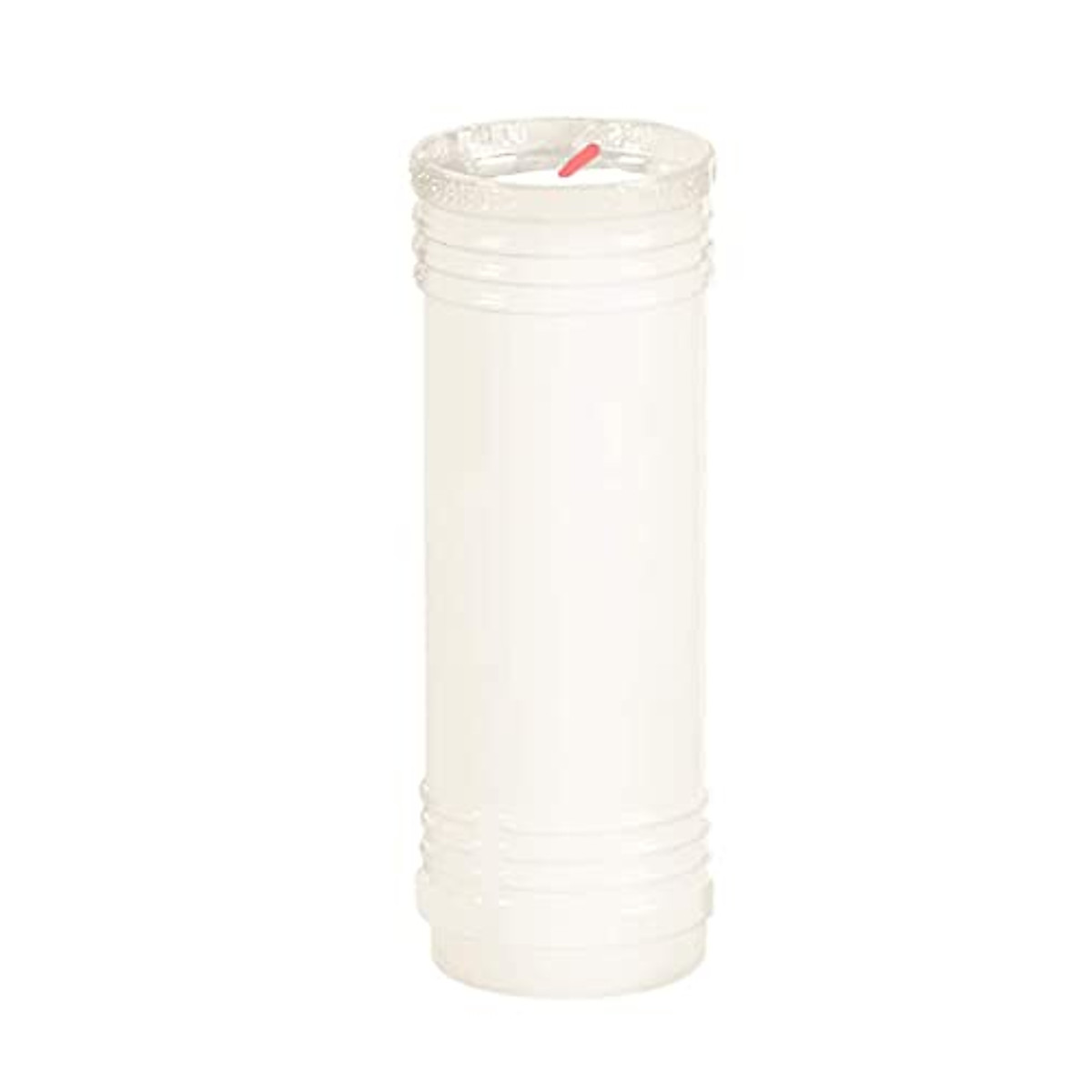 Root Candles Cemetery Prayer Candles for Outdoor Burning in Clear Flame Resistant Plastic Vessels, 12-Count, Memorial