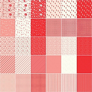 Sandy Gervais I Love US 5" Stacker 42 5-inch Squares Charm Pack Riley Blake Designs 5-13960-42