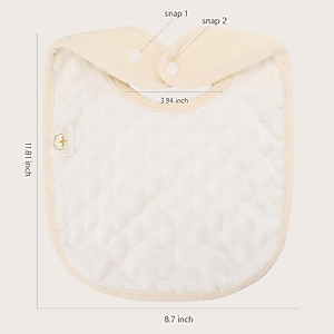 Sea Zaela Muslin Baby Bibs 6 Pack Baby Bandana Drool Bibs Cotton for Baby Boys Girls, 6 Colors Set for Teething and Drooling Pink