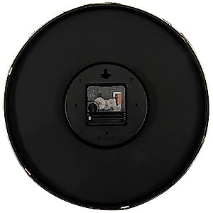 Foxtop 12 Inch Gold Wall Clock Silent Non-Ticking Battery Operated Round Wall Clock Modern Simple Style for Office School Living Room Home Kitchen Bedroom Decor