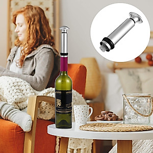 Hemoton Vaccum Sealer 1pc Wine Vacuum Pumping Stainless Steel Pump For Wine Vacuum Sealers