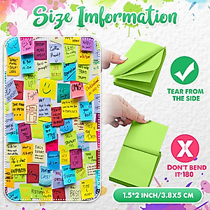 Geyee 100 Pads Sticky Notes 1.5 x 2 Inch 10 Colors Self Stick Small Sticky Notes for School Office Classroom Home Meeting Supplies, 100 Sheets/Pad, Total 10000 Sheets