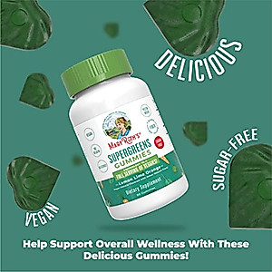 MaryRuth's Super Greens Gummies | Sugar Free | Super Greens Powder in a Gummy | 8 Greens Gummies with a Full Serving of Veggies for Adult & Kids Age 4+ | 2g Fiber Per Serving | Vegan | 60 Count