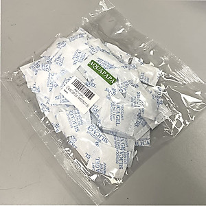 Desiccant Packs 100 Packets 2 Gram Premium Silica Gel Moisture Absorber for Storage Food Contact Safes