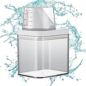 Laundry Detergent Container, Laundry Powder Container Dispenser, Clear Laundry Powder Bin, Scent Beads Washing Powder Bottle Clear Container, Large Capacity Laundry Box for Laundry Room