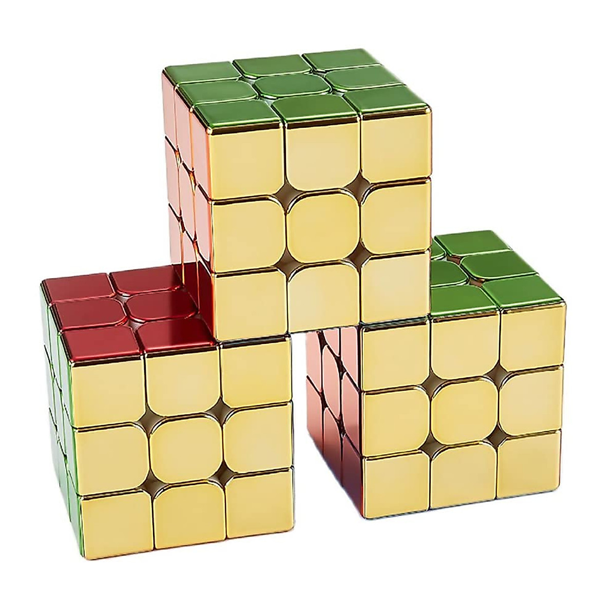BroMoCube Cyclone Boys Mirror Reflective 3x3 Speed Cube Sticerless 3x3x3 Shiny Cube Puzzles Gift for Kids Adults