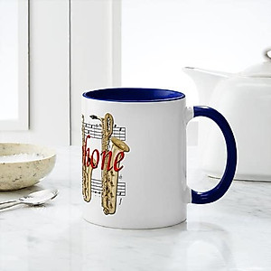 CafePress Saxophone Mug Ceramic Coffee Mug, Tea Cup 11 oz
