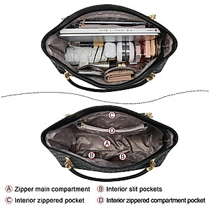 FOXLOVER Large Capacity Tote Handbags for Women, Women's Top-handle Bags Fashion Shoulder Bags Purses Minimalist design