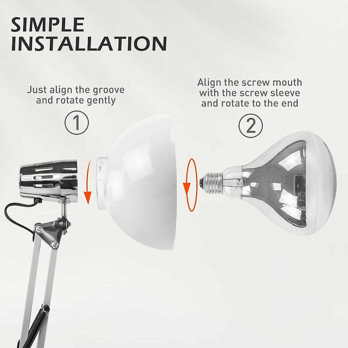 DUEBEL Food Heat Lamp, Perfect Buffet and Catering Solution for Keeping Food Warm, Ideal for Parties, Holidays, and Concession Stands