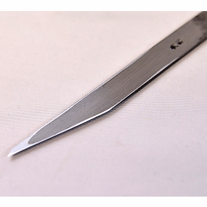 KAKURI Kiridashi Knife 15mm Right Hand for Woodworking, Marking, Scribing, Carving, Whittling, Professional Hand Forged Razor Sharp Japanese Carbon Steel Blade with Hammered Pattern, Made in JAPAN