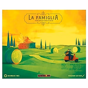 Capstone Games La Famiglia: The Great Mafia War - Capstone Games, 2-vs-2 Team Strategy Board Game, Based in 1980's Sicily, 4 Players, 90-180 Minute Game Play Time, Ages 16+