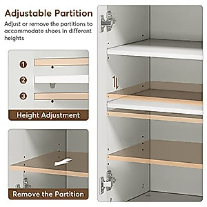 LITTLE TREE Shoe Cabinet, White