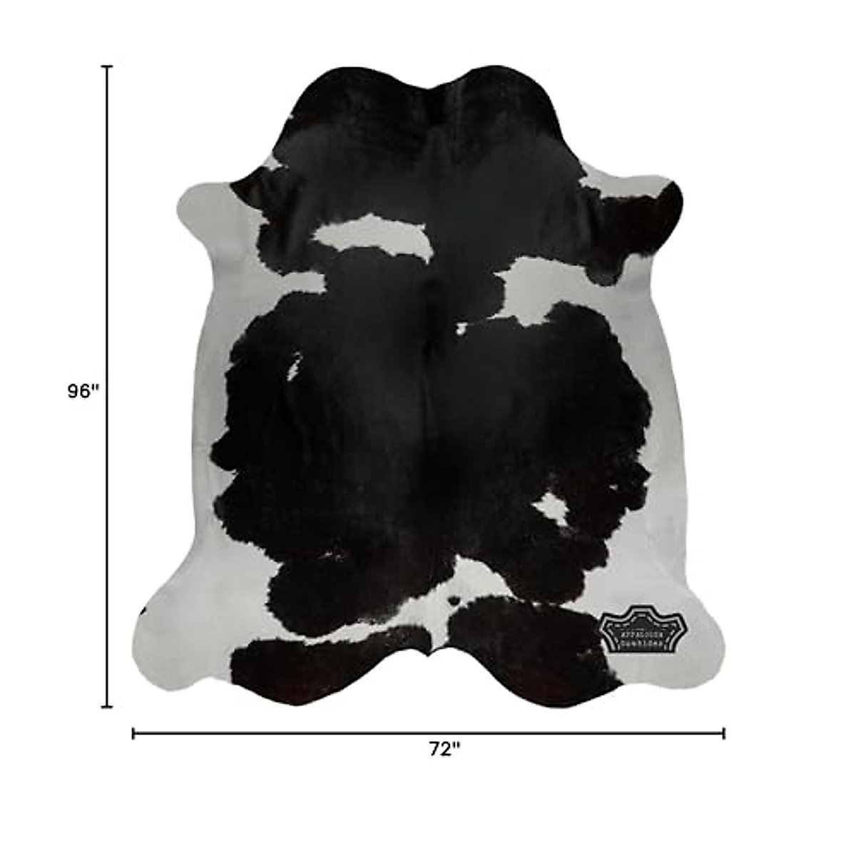 Appaloosa Cowhides Genuine Cowhide Rug - Natural Black and White Rugs for Living Room & Bedroom Aesthetic - Real Cow Hide Rug for Rustic Home Decor - Authentic 6'x8' Black & White Collection