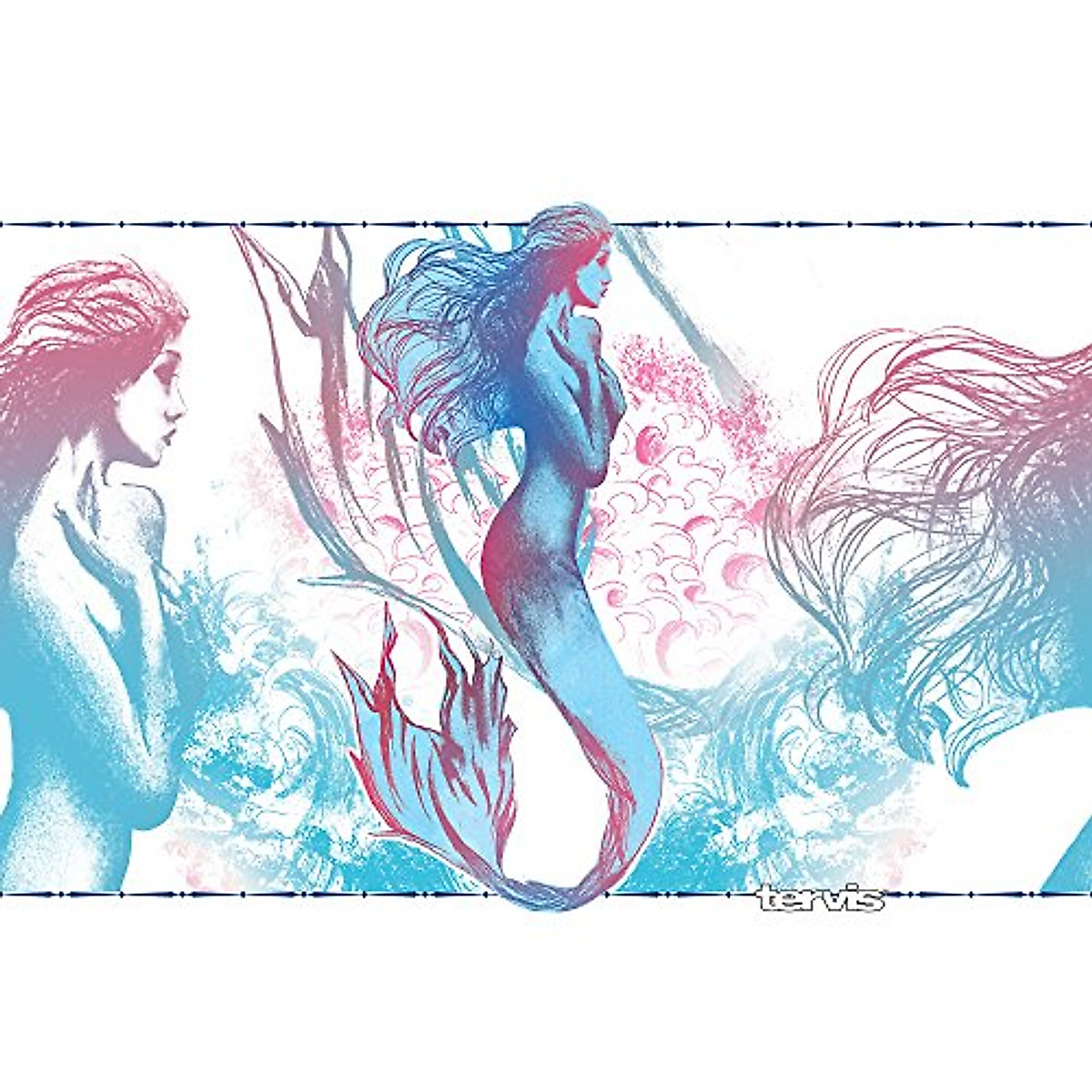 Tervis Old Legend Mermaid Insulated Tumbler, 30 oz Stainless Steel, Silver